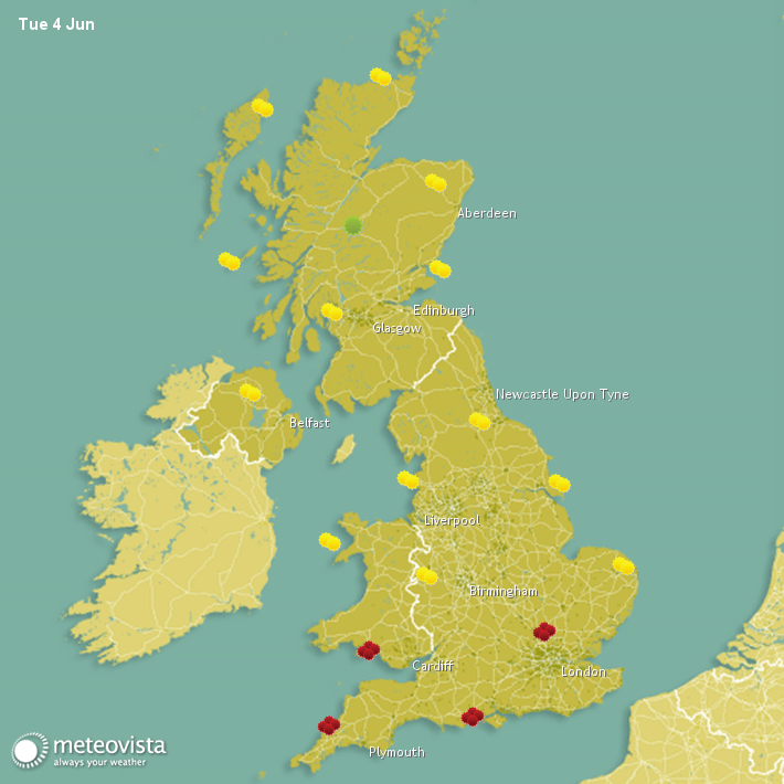 Pollen Count in the UK today